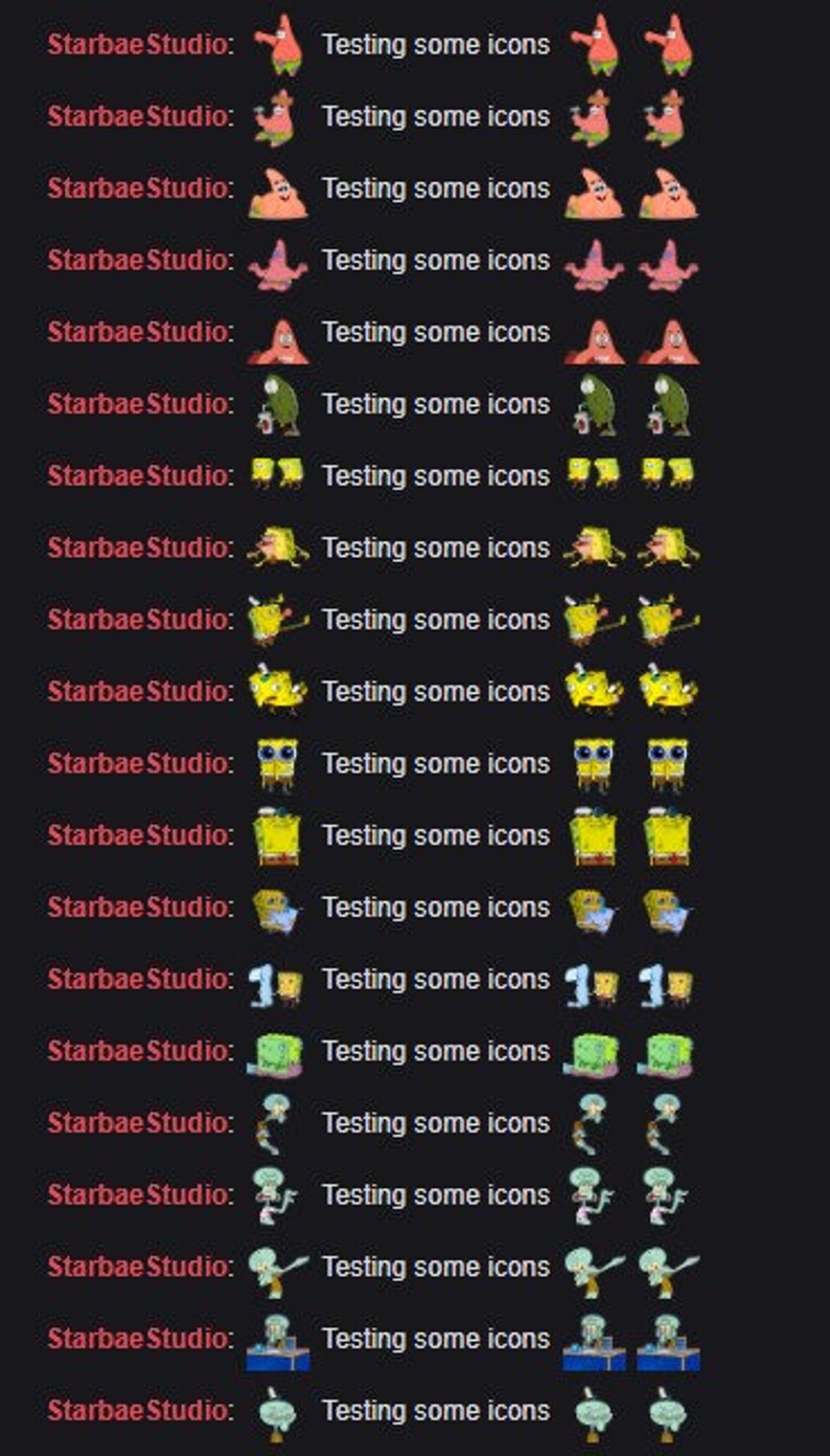 20 Spongebob Meme Emote Pack for Twitch and Discord Twitch - Etsy