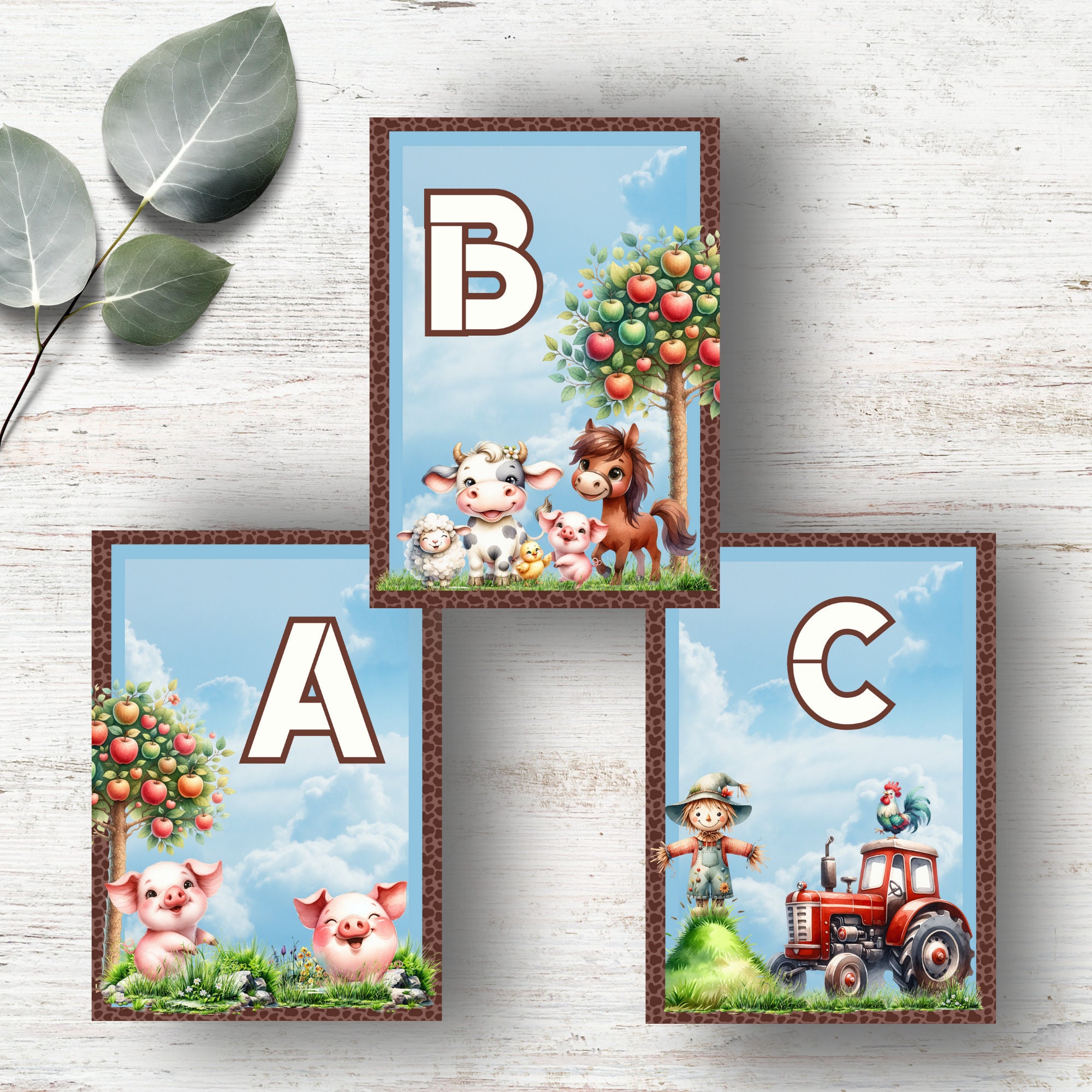 Farm Bunting Banner, Barnyard Animals, Garland, Birthday Banner, Farm ...