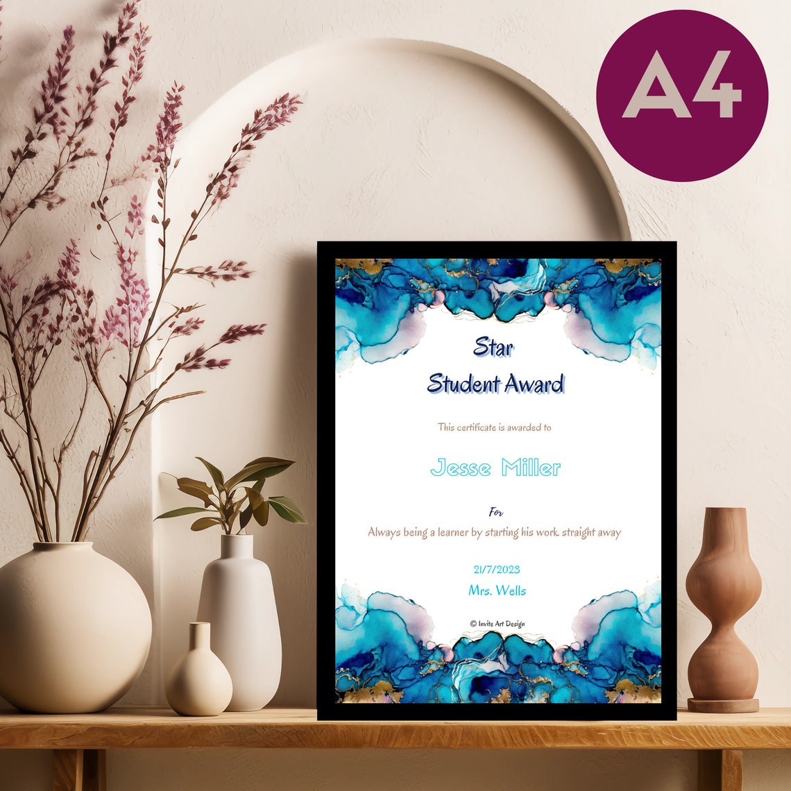 Student Award Certificate, Classroom Award Printable, Certificate ...