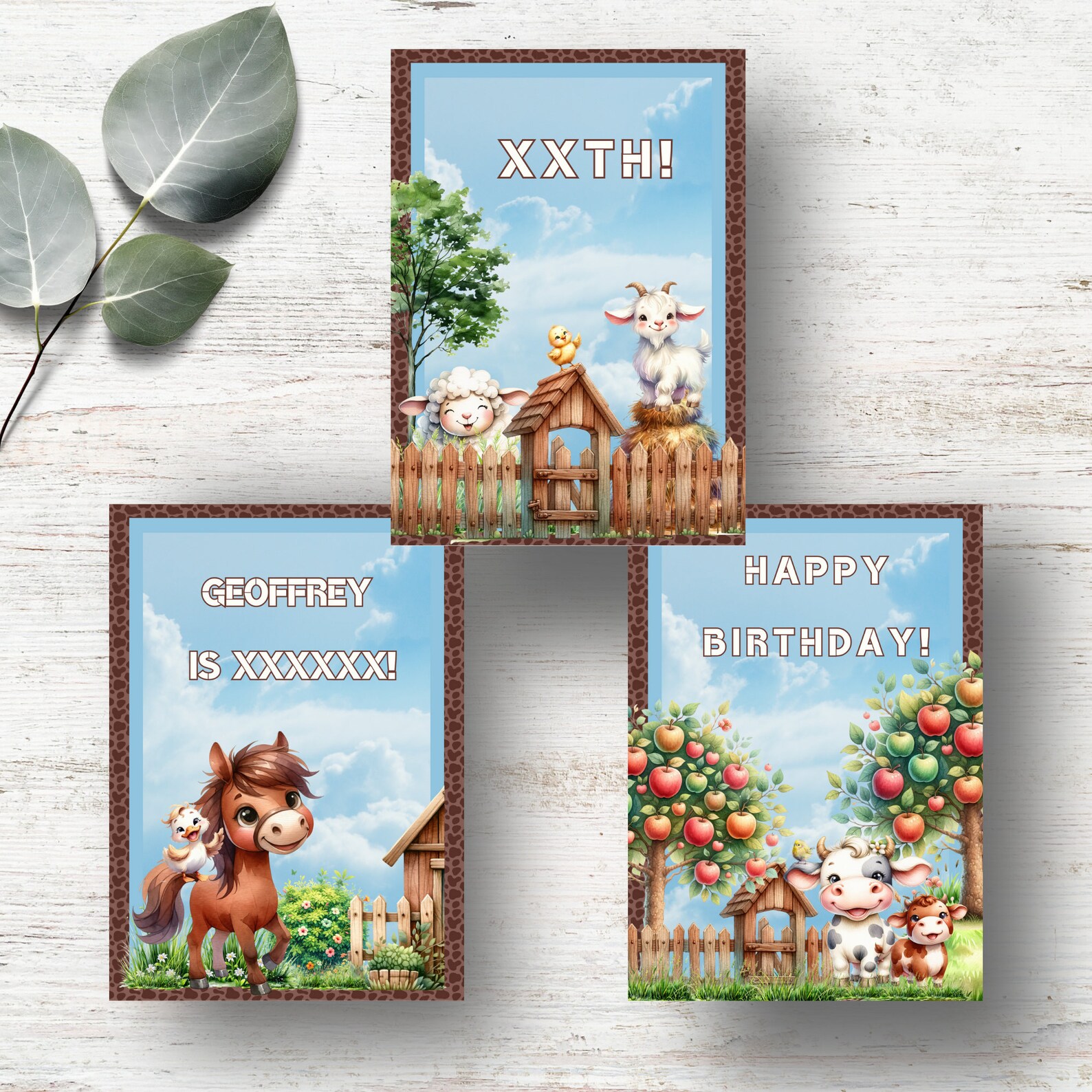 Farm Bunting Banner, Barnyard Animals, Garland, Birthday Banner, Farm ...