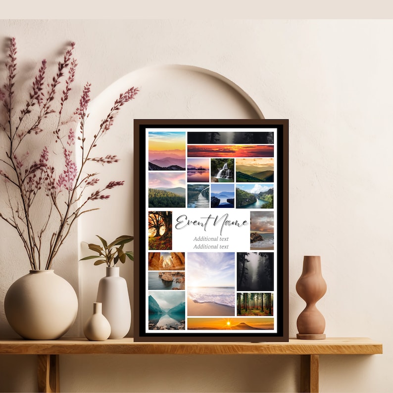 24X36 Photo Collage Template, Poster Size Photo Collage, Storyboard ...