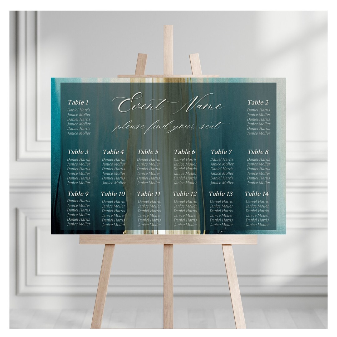Seating Chart, Wedding Seat Plan, Find Your Seat Sign, Custom Sign ...