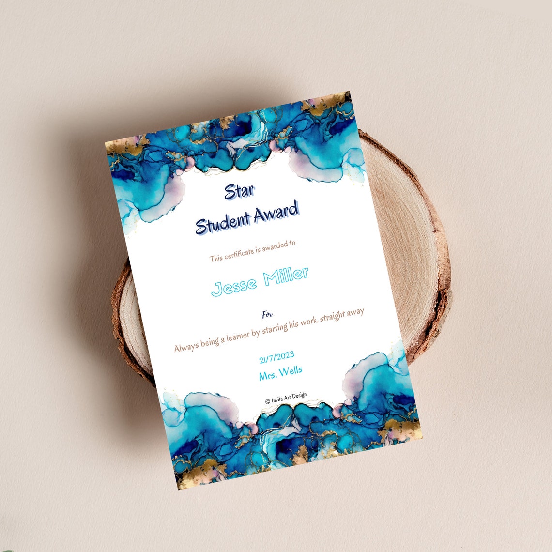 Student Award Certificate, Classroom Award Printable, Certificate ...