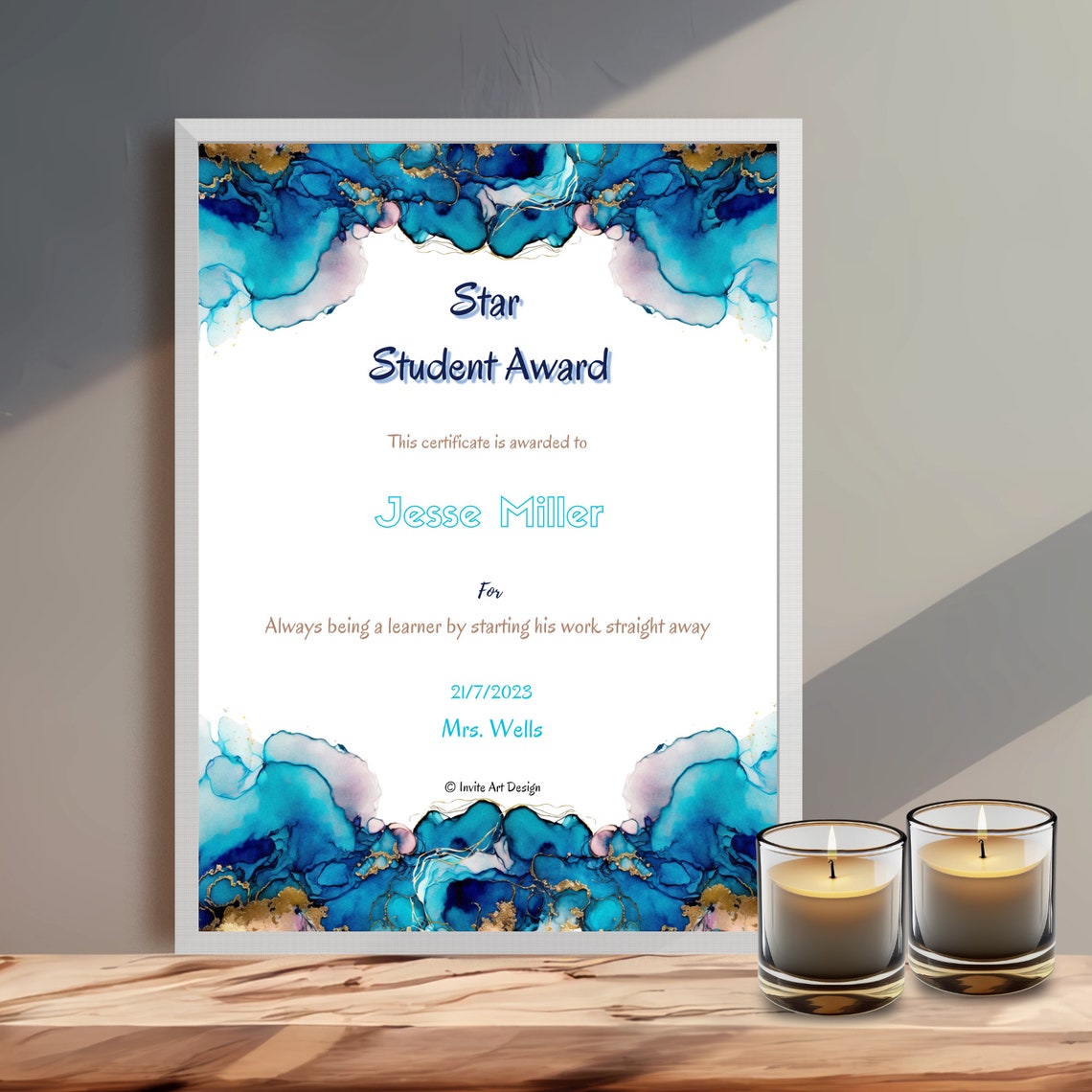 Student Award Certificate, Classroom Award Printable, Certificate ...