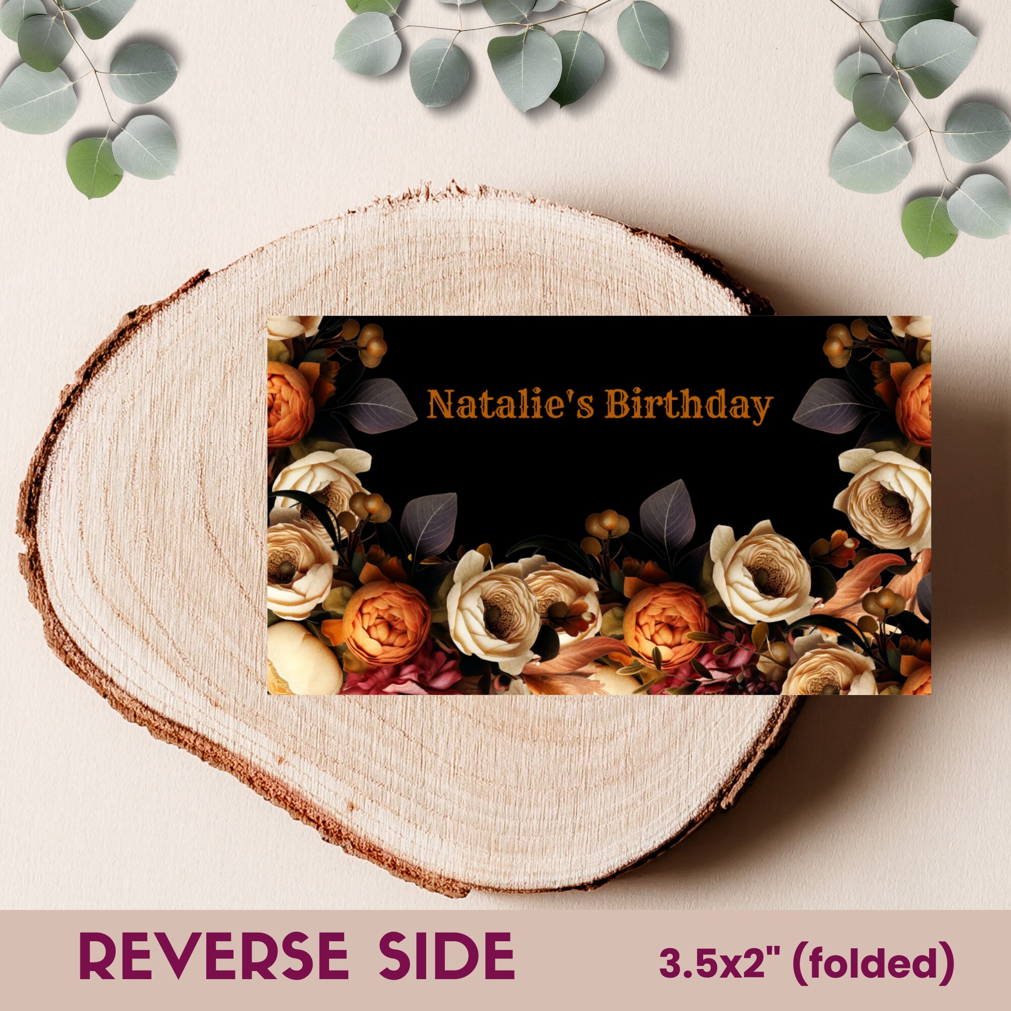 Fall Floral Food Label Template, Printable Cottage Food Label, Black ...
