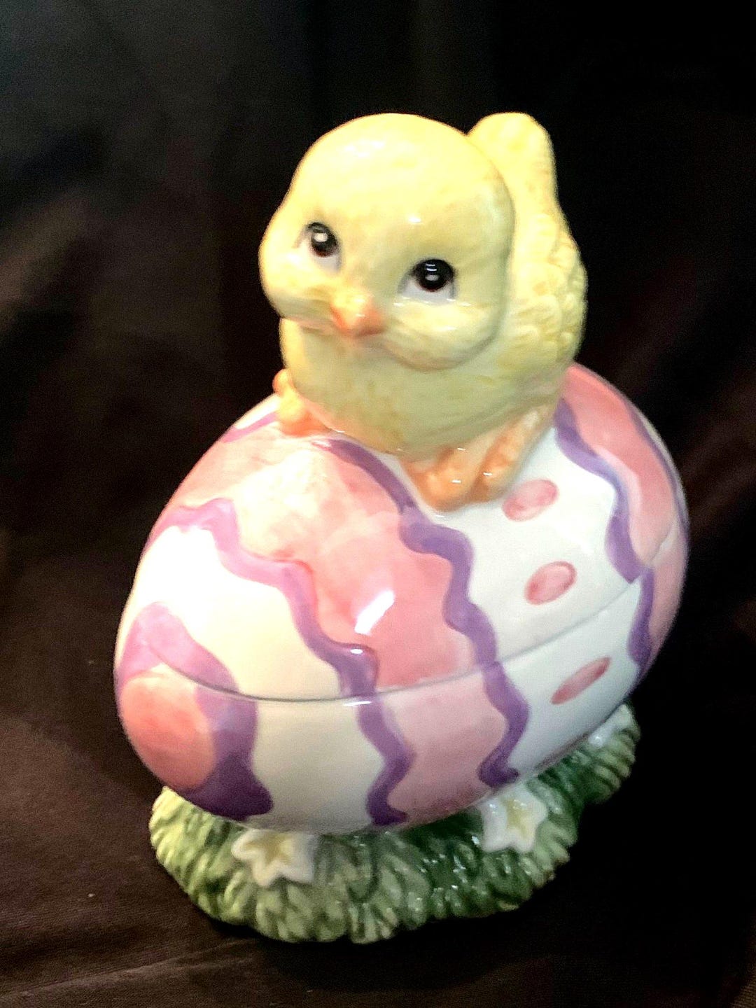 42: Fitz and Floyd Easter Chick Box Candle Holder 1981 - Etsy