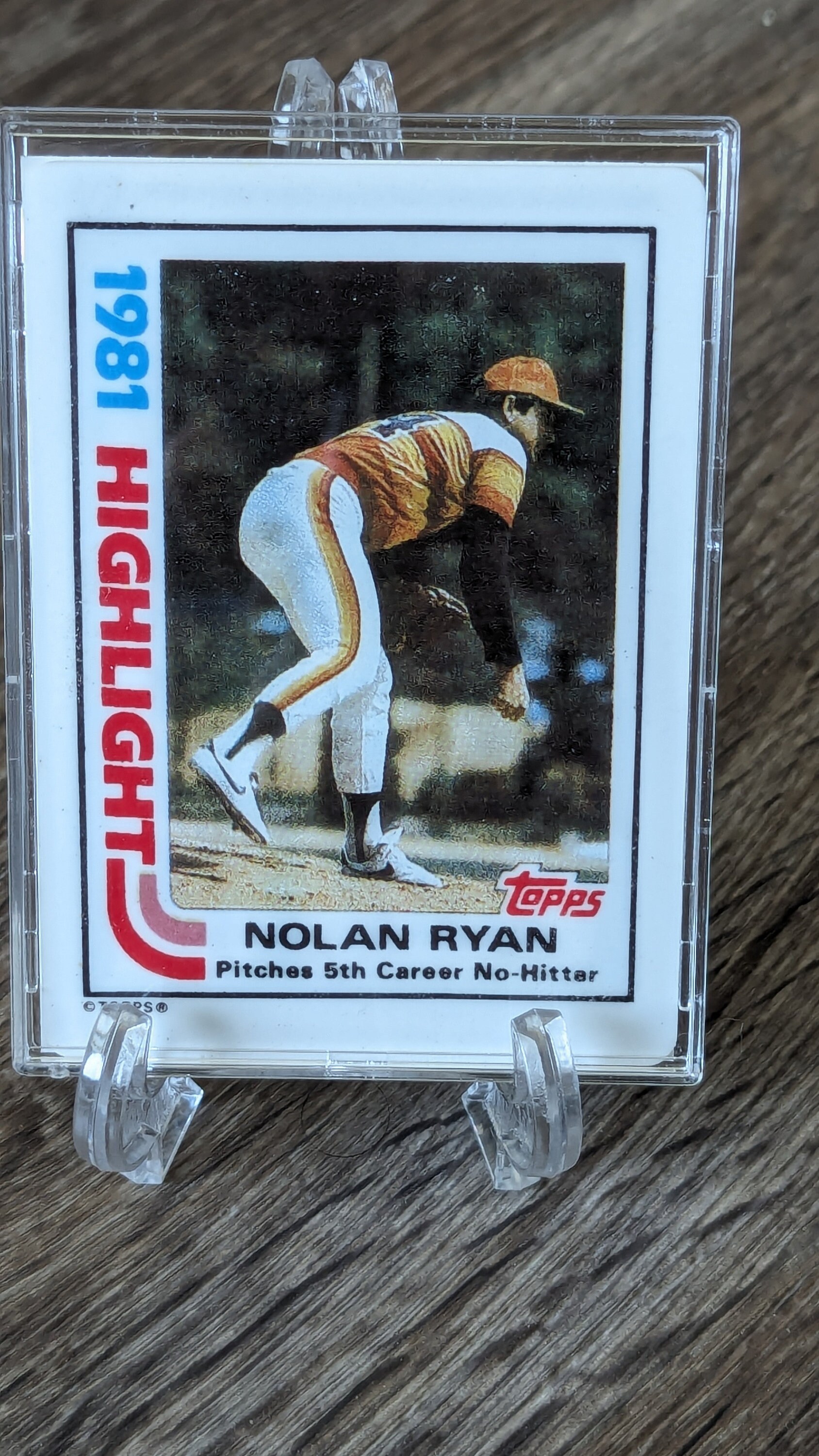 Nolan Ryan's Angels Highlight: 1981 No-hitter Card #5 - Etsy