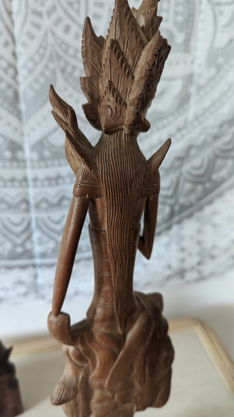 Vintage Balinese Dewi Rathi and Kala Rau Sculpture - Etsy