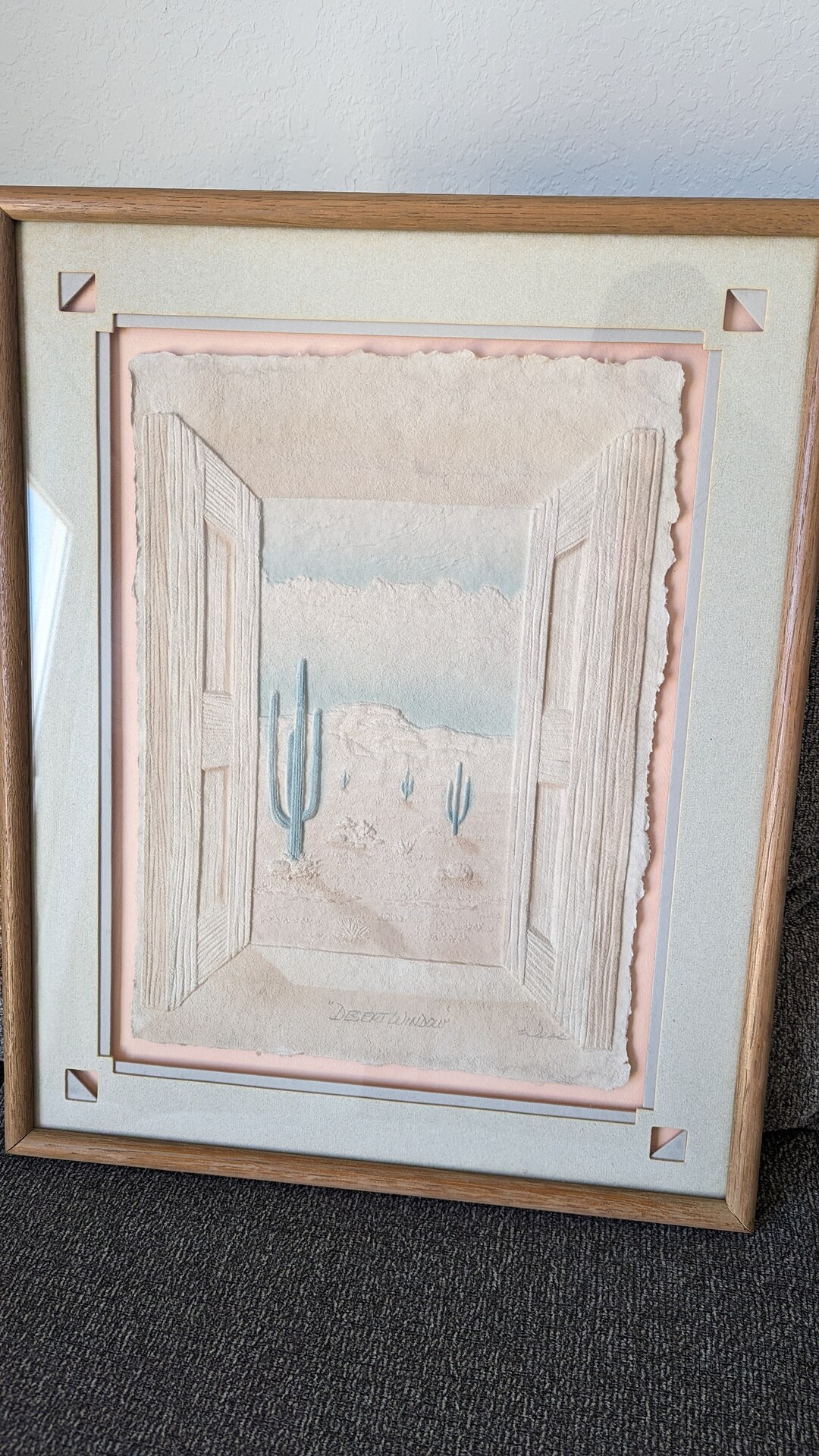 Desert Window by Wesley Wess Smith Mixed Media Art Wall Mount - Etsy