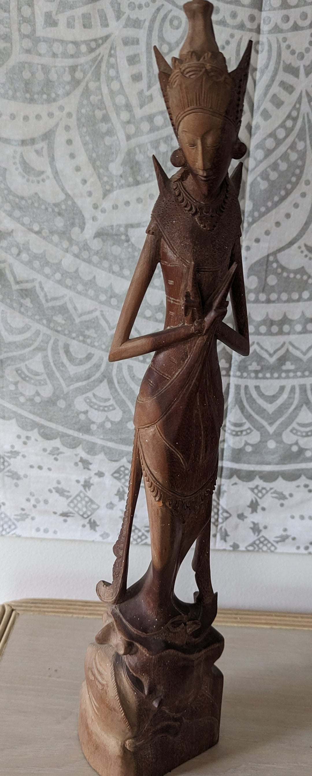 Vintage Bali Dewi Ratih Goddess of the Moon Wood and Kala Rau - Etsy