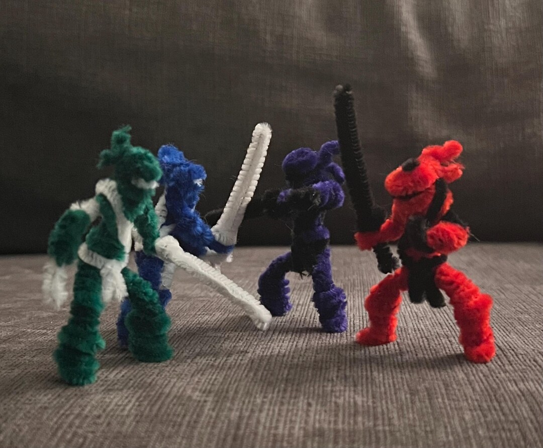 Pipe Cleaner Ninja Figurine - Etsy