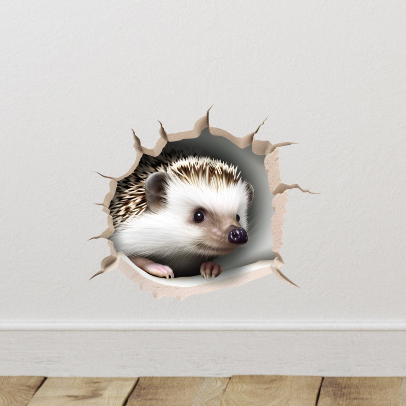 Hole in Wall Decal - Etsy