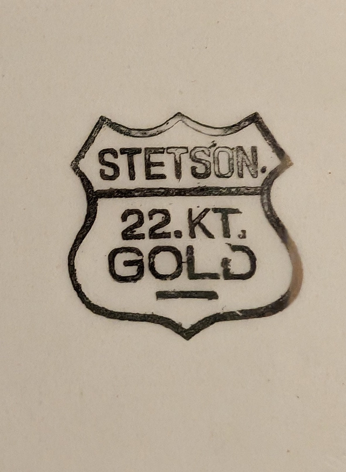 Set of Four Vintage Stetson Dinner Plates With 22k Gold Accents - Etsy