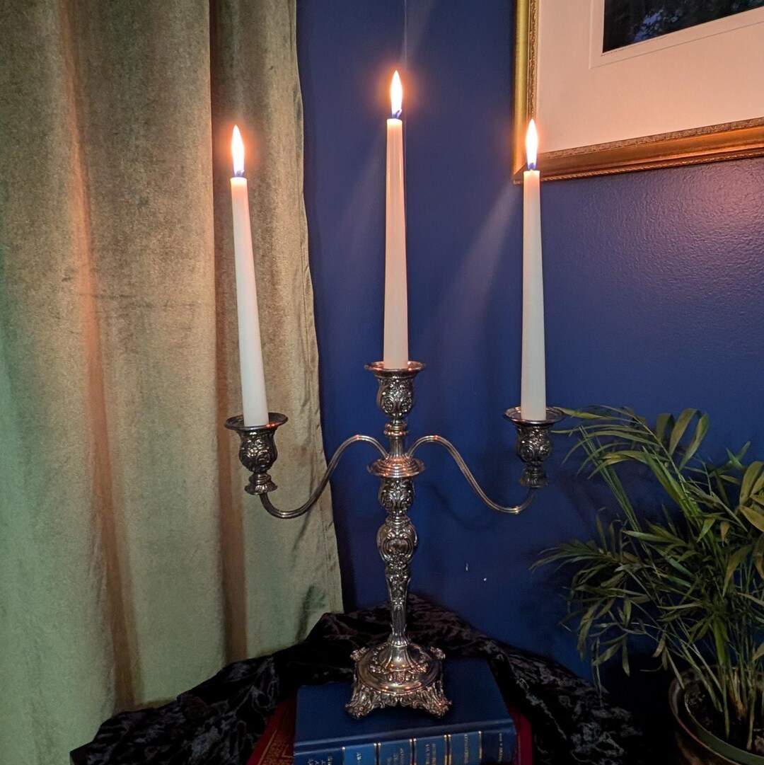 Victorian Rose WM Rogers Vintage Silverplate Convertible Triple ...