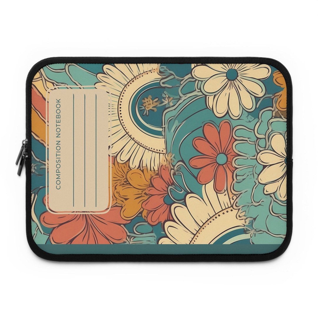 Retro Laptop Sleeve | Retro 70"s Notebook Cover |compositon Notebook ...