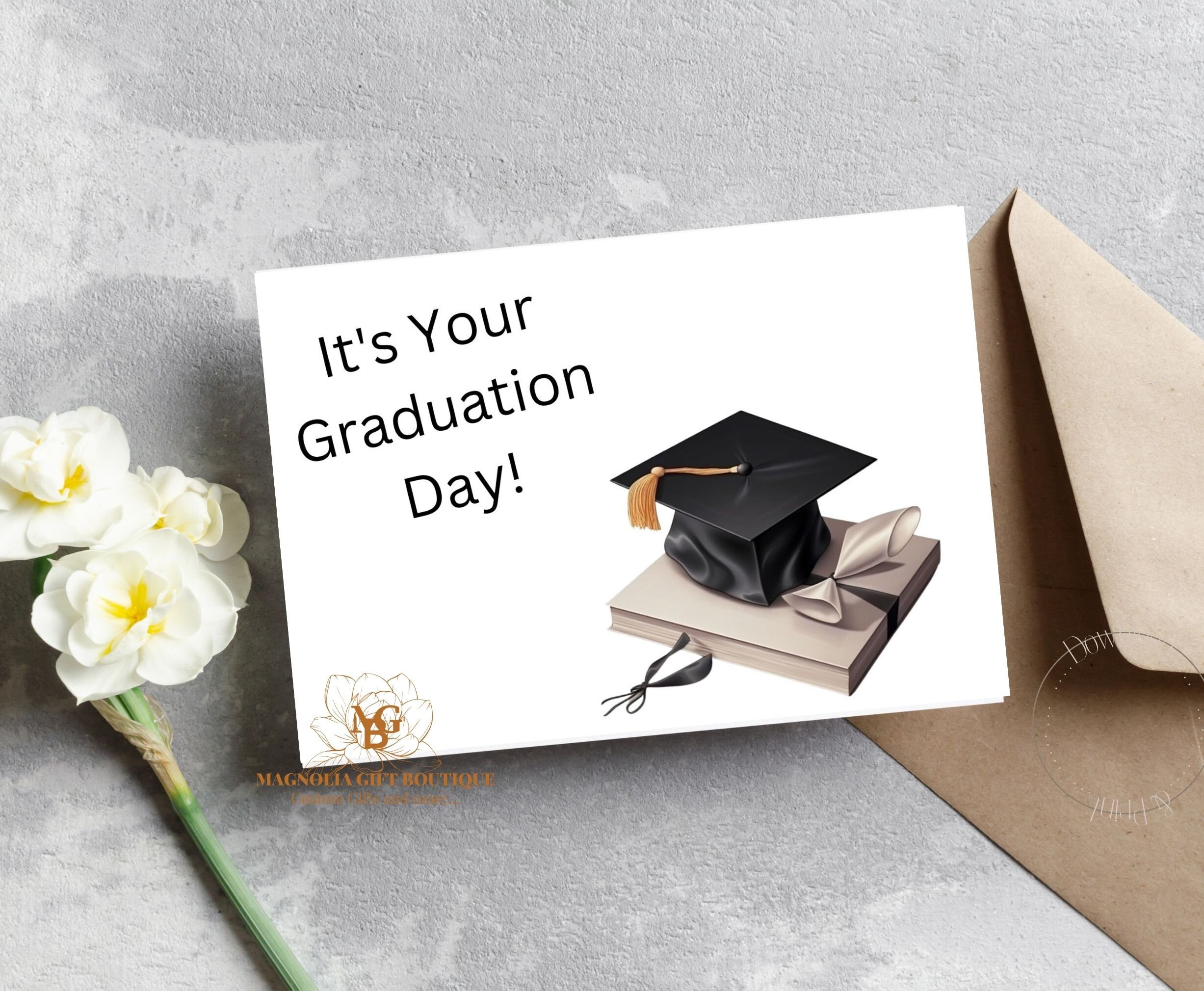 Printable Graduation Card, Happy Graduation Digital Printable Card ...