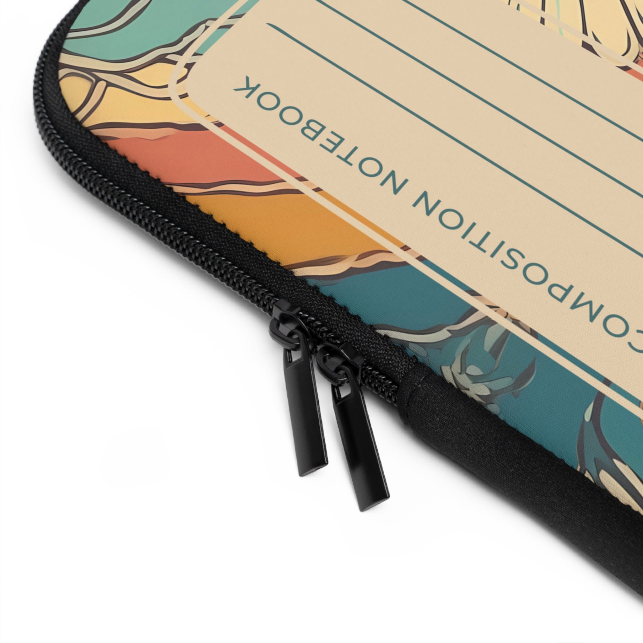 Retro 70s Floral Laptop Sleeve | Padded Notebook Cover - Etsy