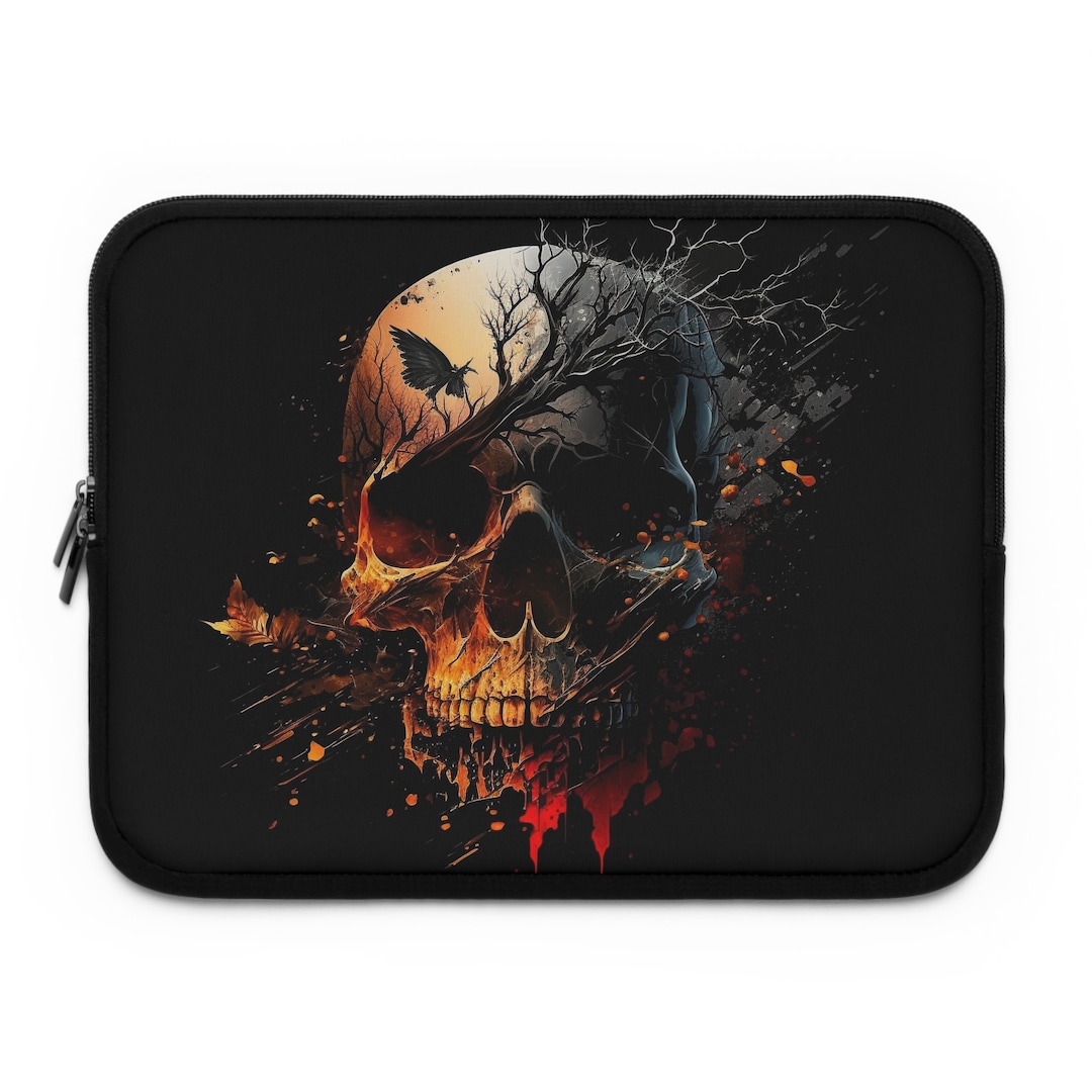 Gothic Skull Laptop Sleeve | Macbook, HP, Dell Case - Etsy