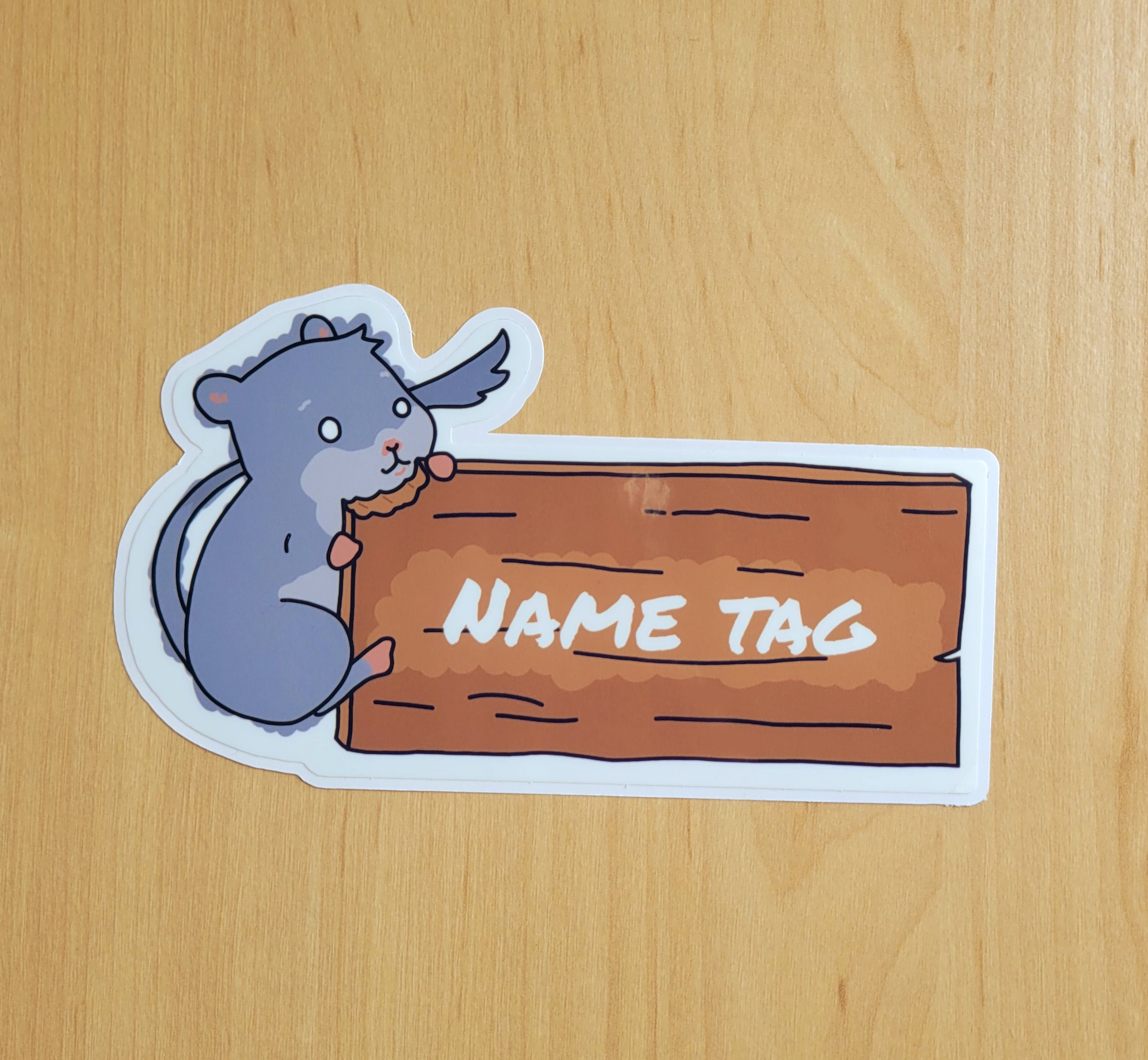 Custom Gerbil Sticker Nametag Personalized Text Only - Etsy