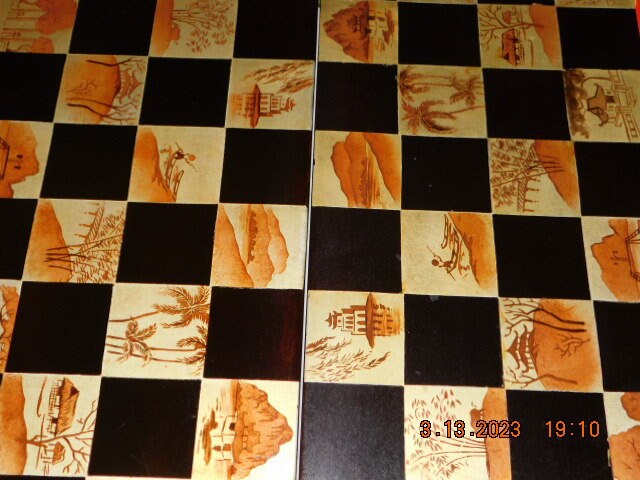 Antique Backgammon Set handcrafted - Etsy