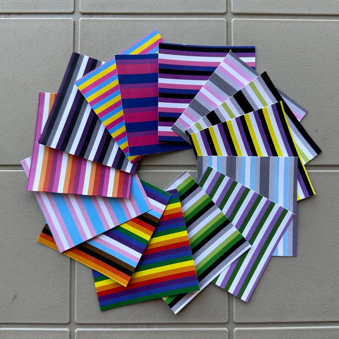 Pre-cut Pride Flag Paper Full Set - Etsy