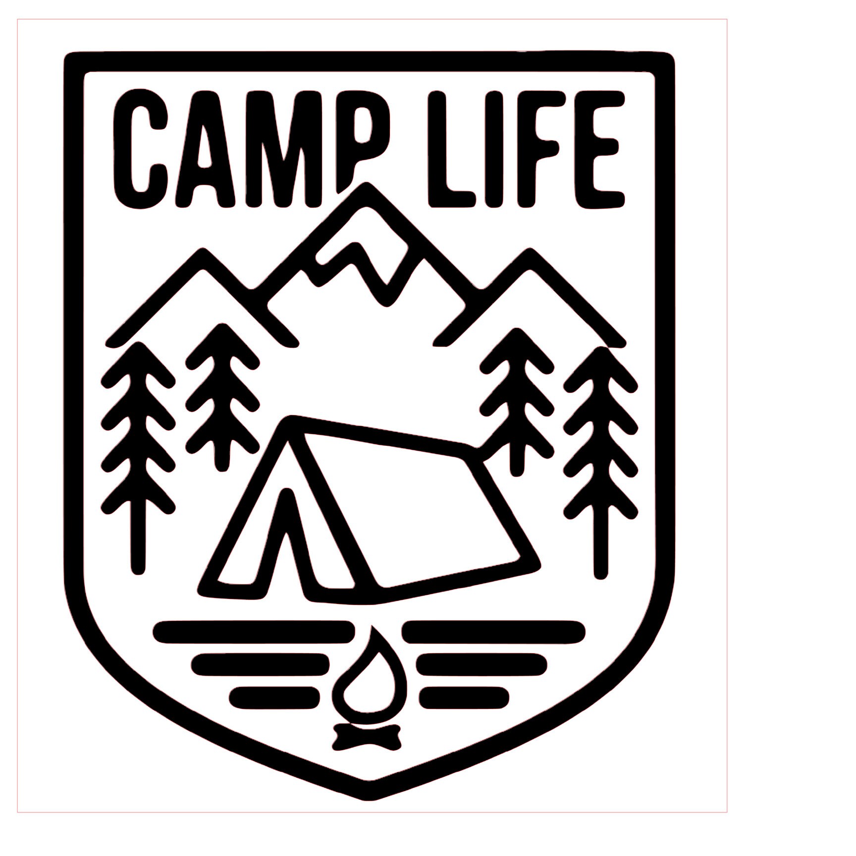 Camp Life Decal - Etsy