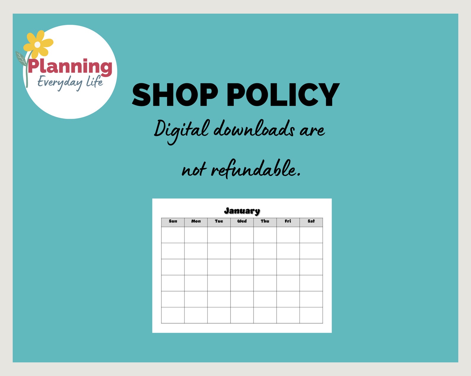 Monthly Calendar Printable, Undated Calendar 12 Months, Calendar ...