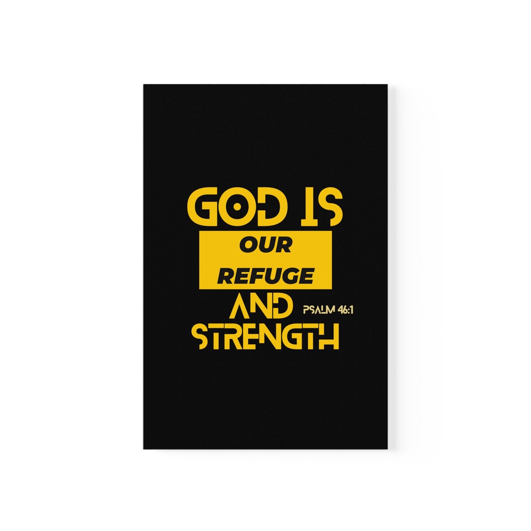 Unframed Posters God is Our Refuge and Strength, Psalm 46:1, Christian ...