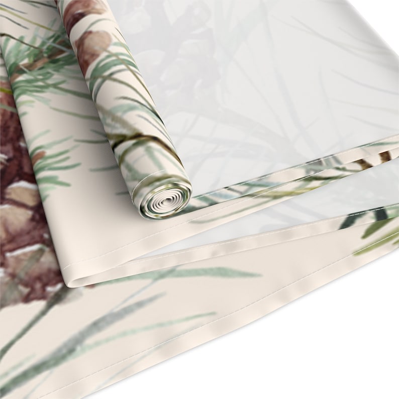 Evergreen Winter Table Runner for Kitchen Home Decor, Christmas ...