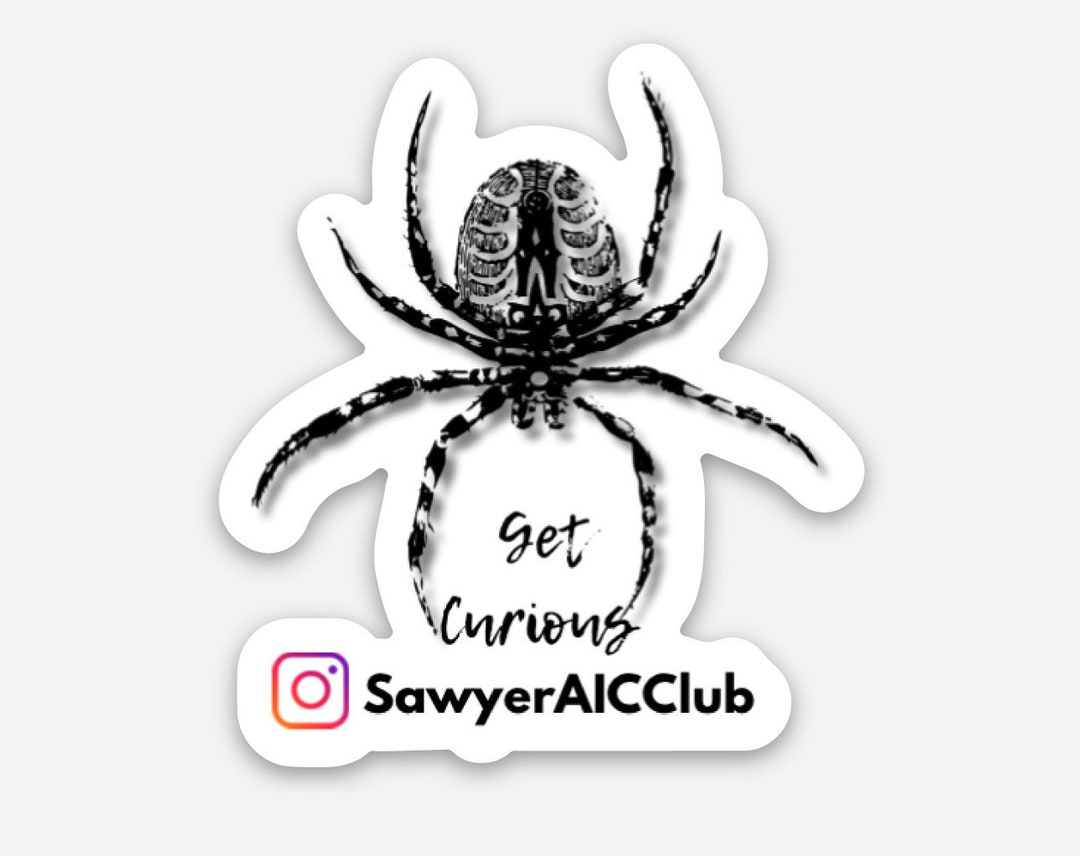 AIC Club Get Curious Spider Sticker - Etsy