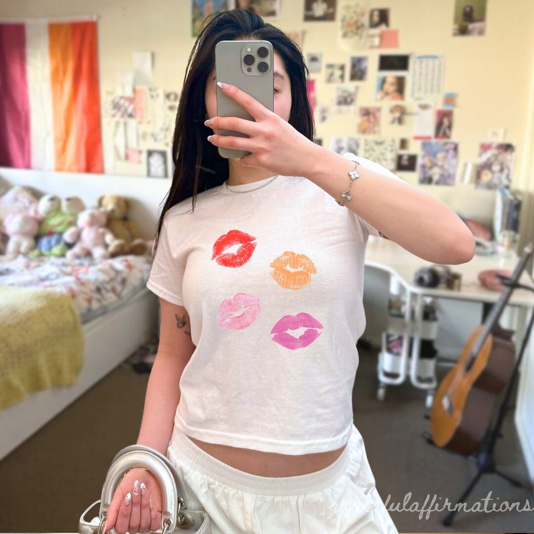 Pride Baby Tee, Lesbian Pride Shirt, Y2k Baby Tee, Discreet Pride Shirt ...