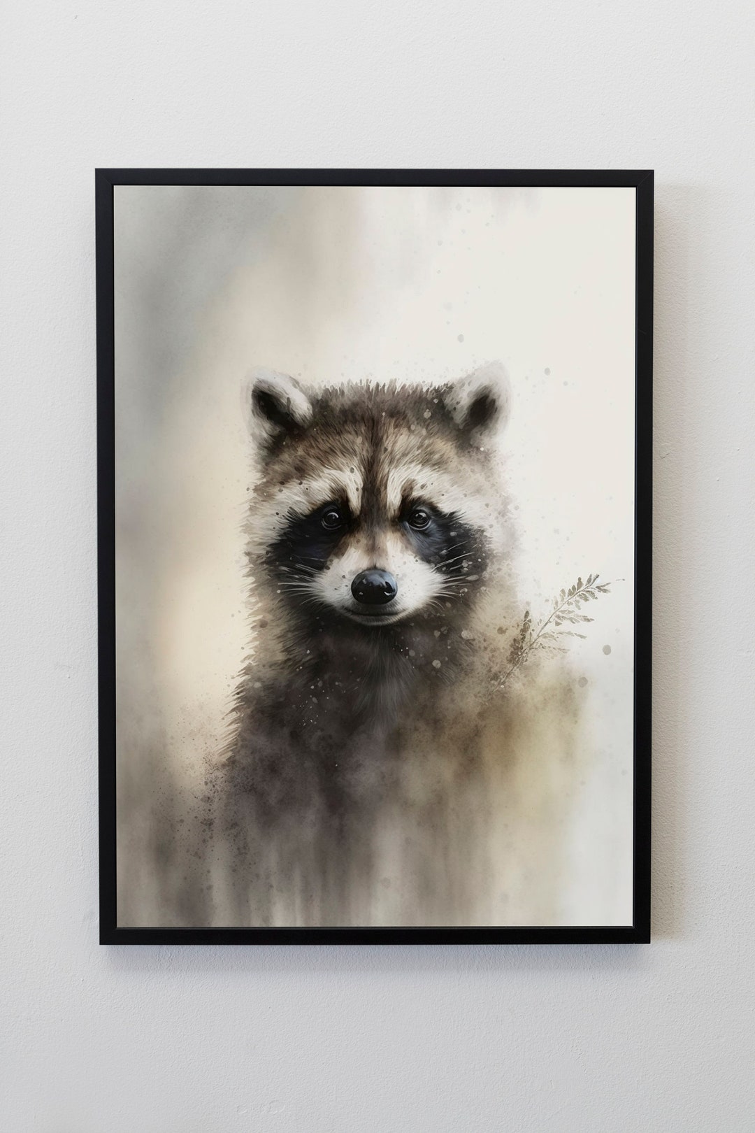 Raccoon Prints, Digital Prints, Printable Wall Art, Nature Print ...