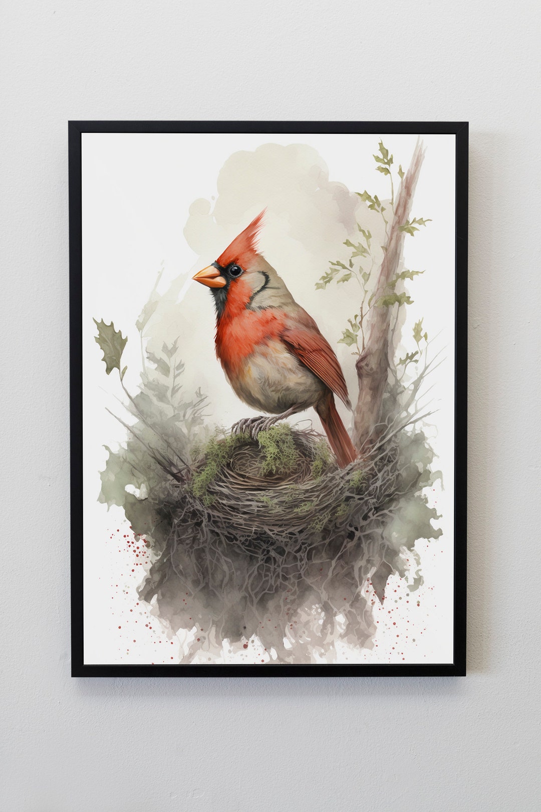 Cardinal Prints, Digital Prints, Printable Wall Art, Nature Print ...