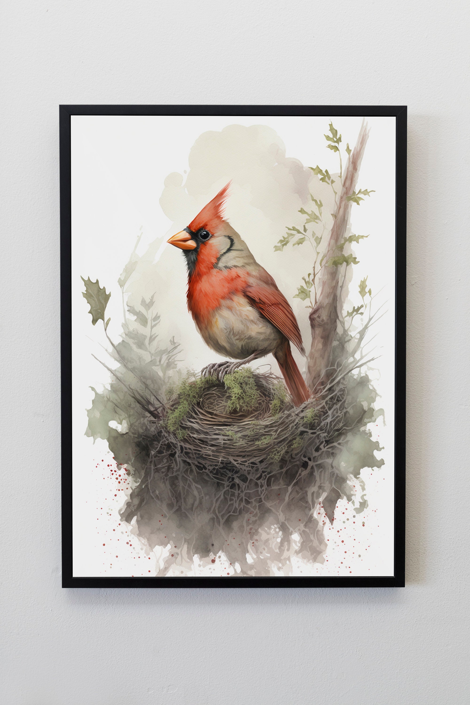 Cardinal Prints, Digital Prints, Printable Wall Art, Nature Print ...