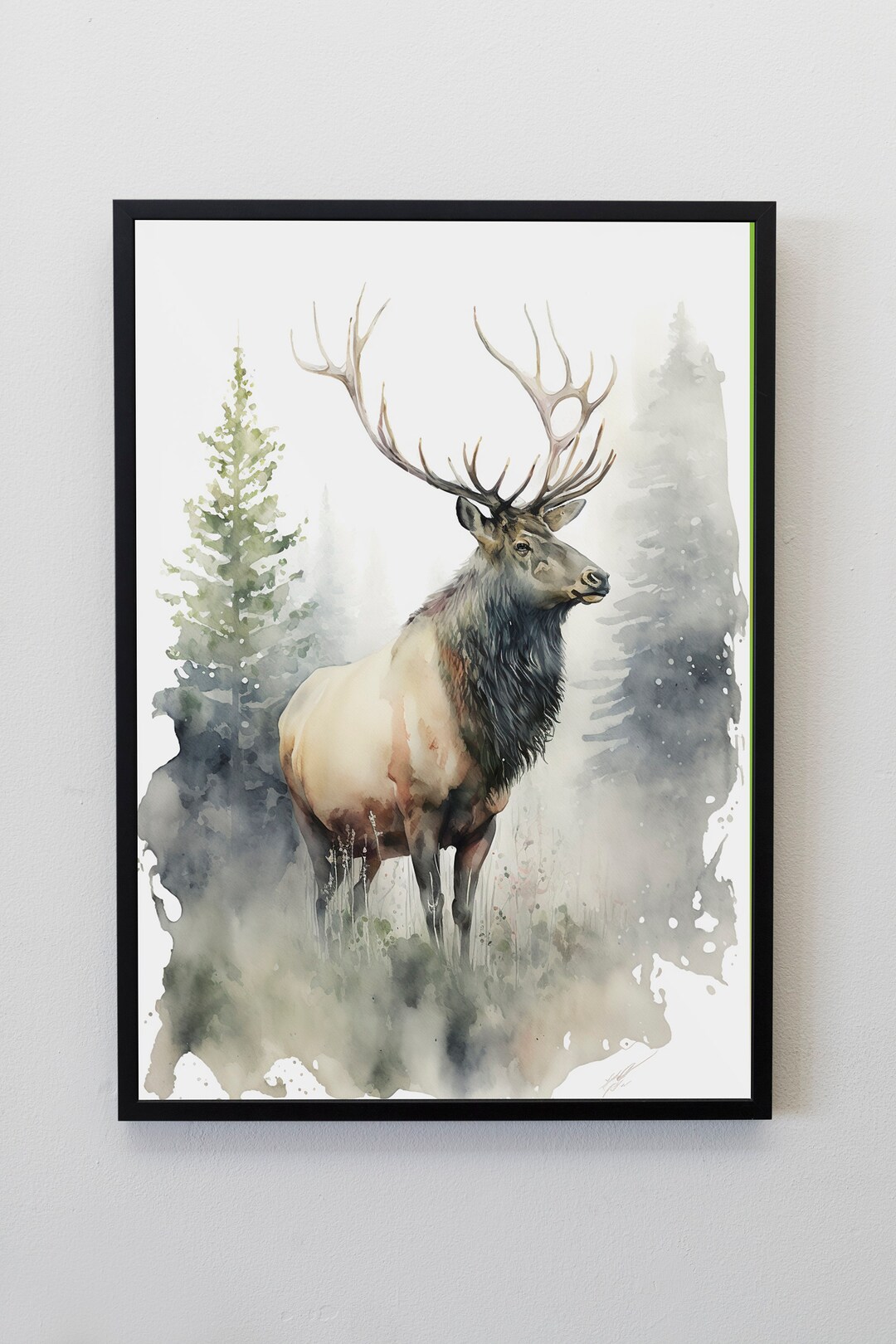 Elk Prints, Digital Prints, Printable Wall Art, Nature Print, Natural ...