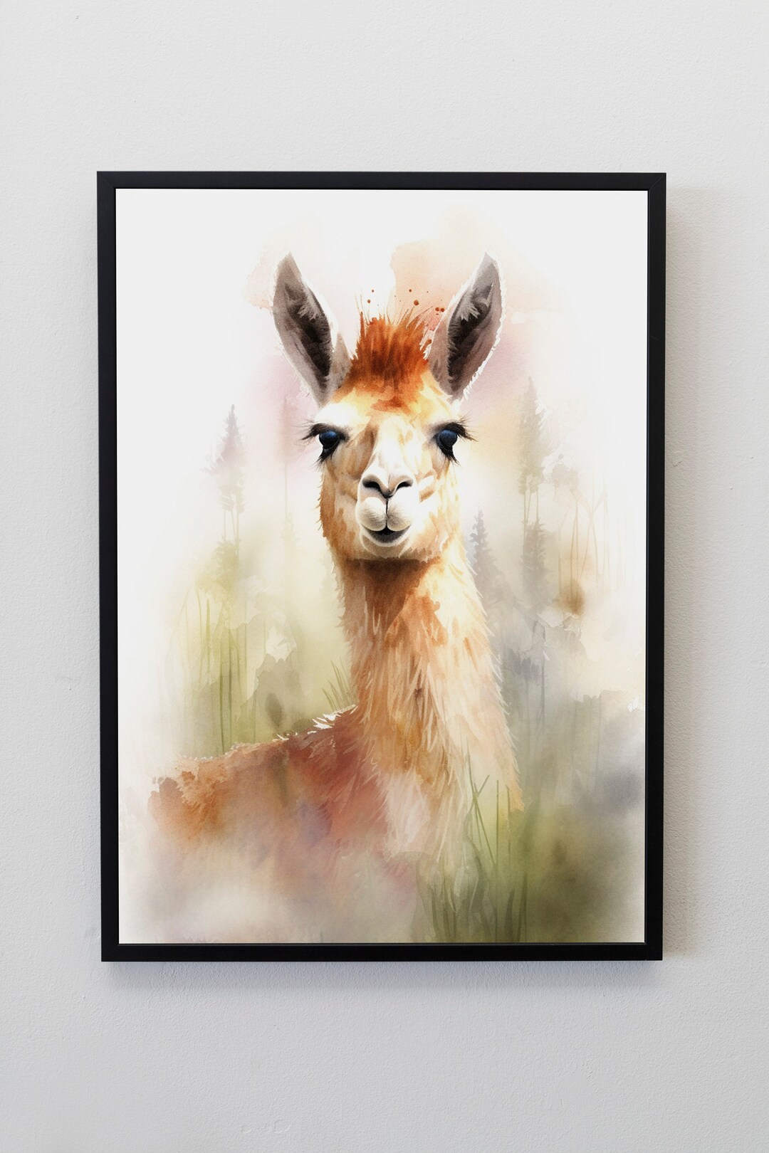 Llama Prints, Digital Prints, Printable Wall Art, Nature Print ...