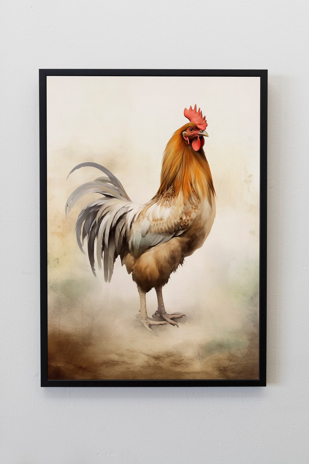 Rooster Prints, Digital Prints, Printable Wall Art, Nature Print ...