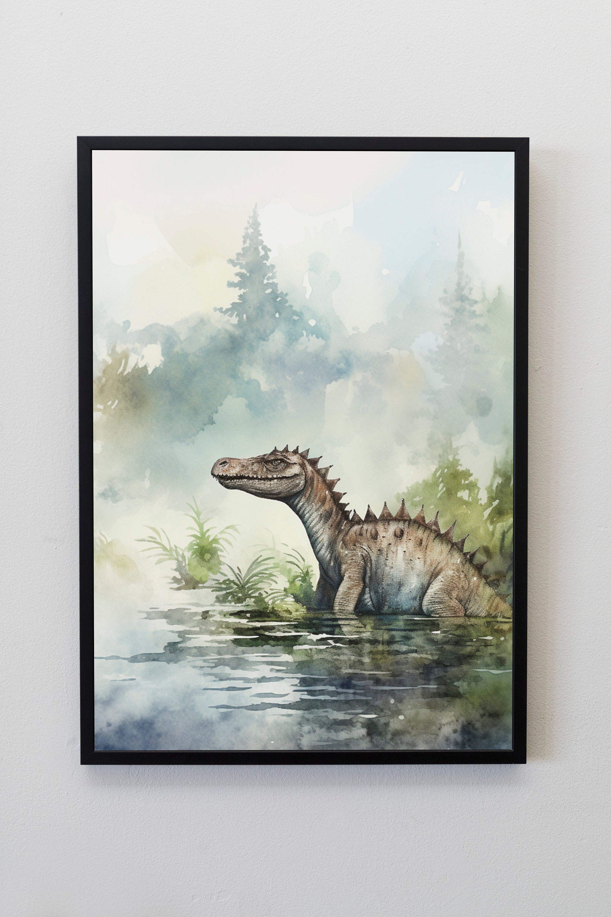 Dinosaur Prints, Digital Prints, Printable Wall Art, Nature Print ...