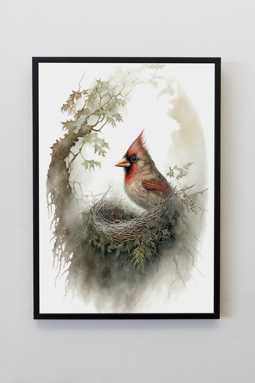Cardinal Prints, Digital Prints, Printable Wall Art, Nature Print ...