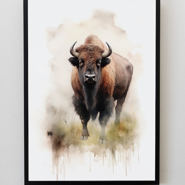 Buffalo Print - Etsy