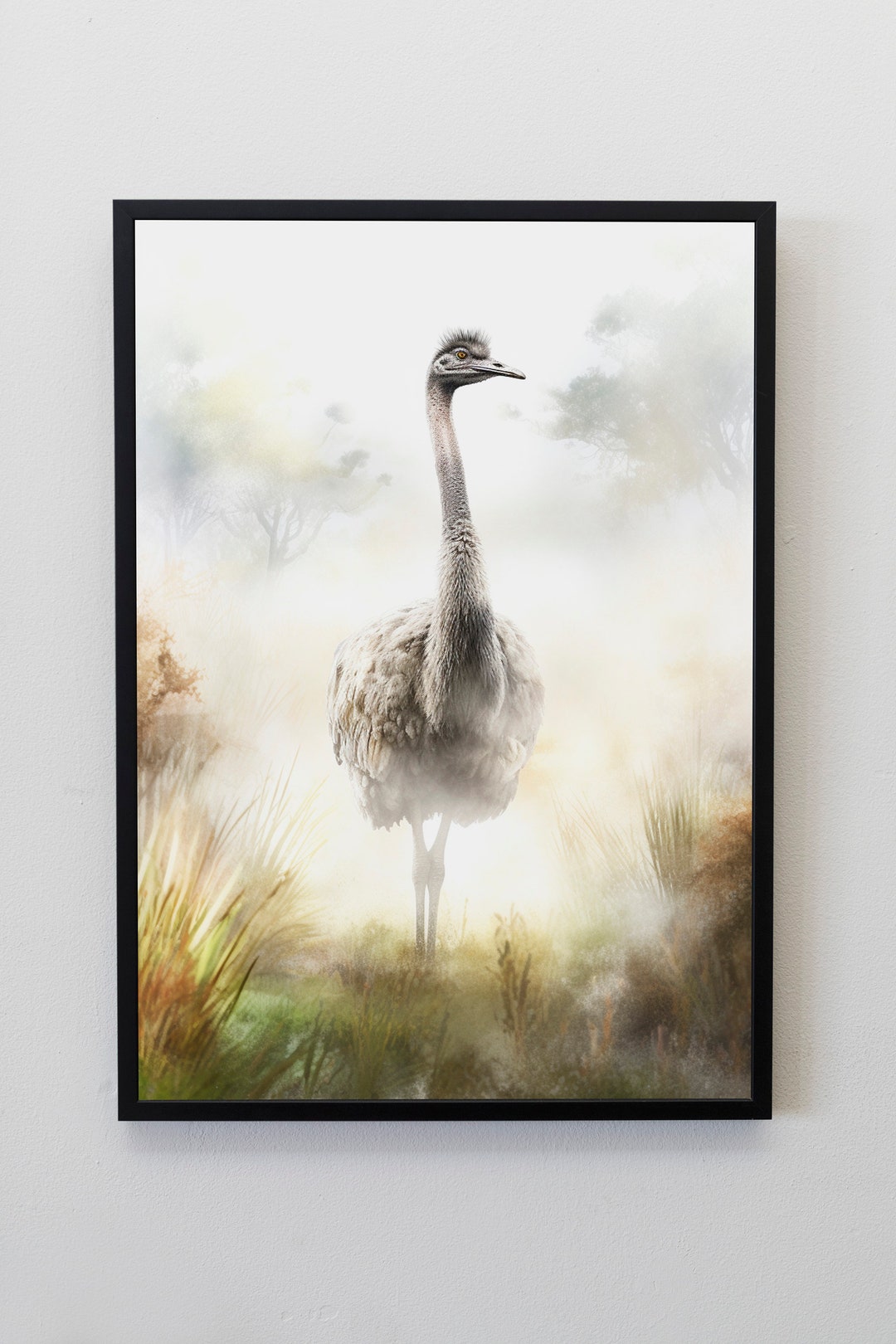Ostrich Prints, Digital Prints, Printable Wall Art, Nature Print ...