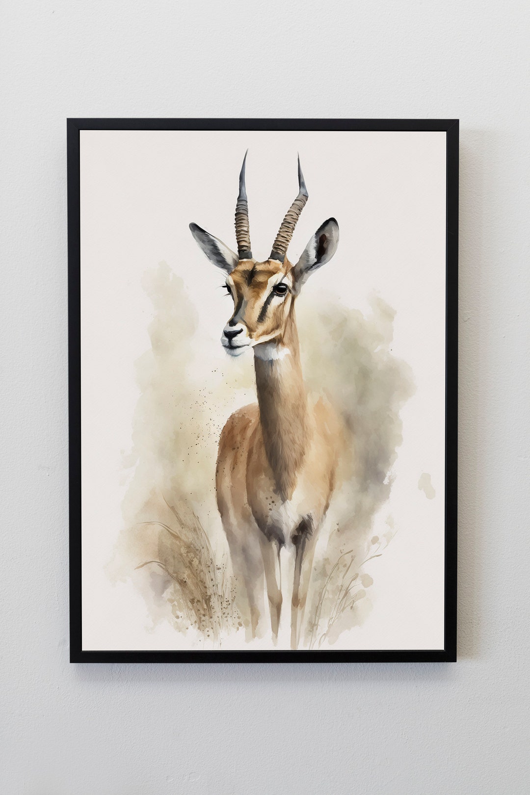 Gazelle Prints, Digital Prints, Printable Wall Art, Nature Print ...