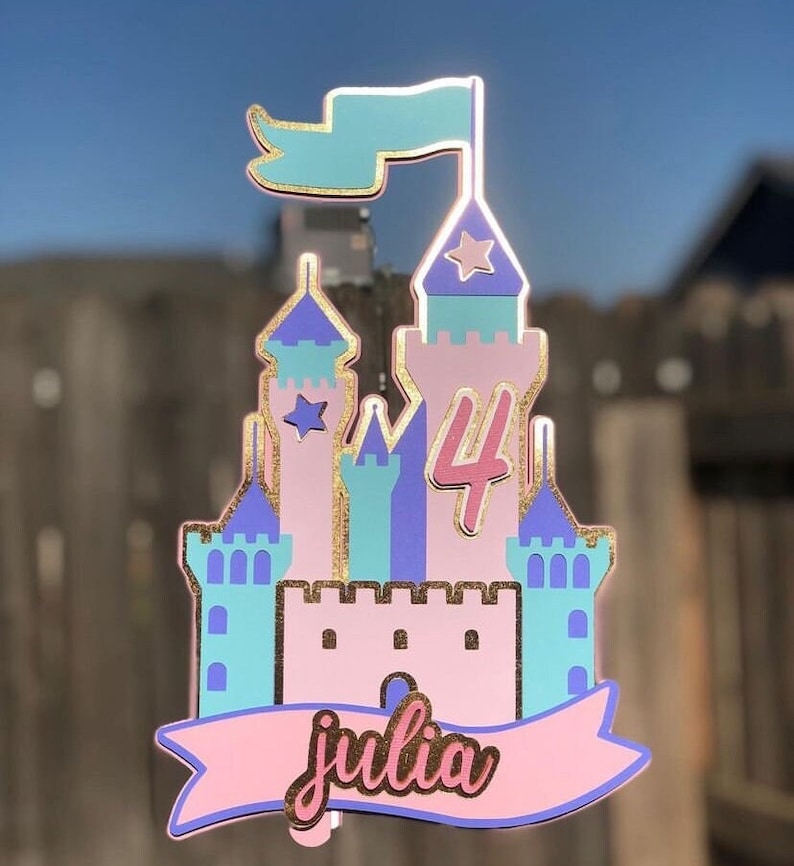 Princess Castle Cake Topper - Etsy
