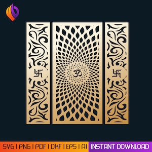 Buy Om Wall Decor Laser-cut DXF File for Glowforge and CNC Machines Aum ...