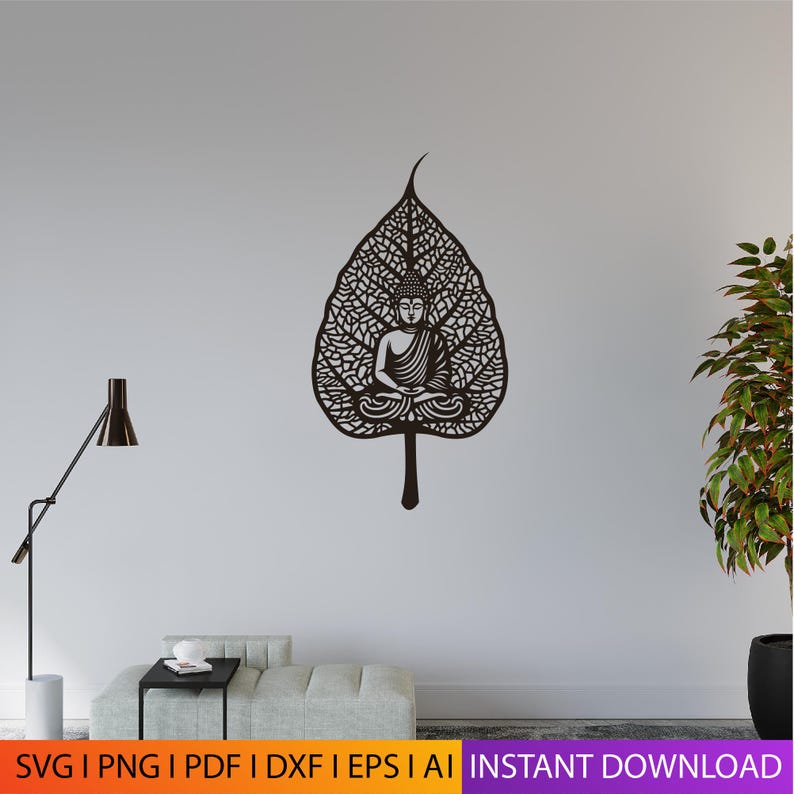 Buddha Bodhi Leaf SVG, Laser Cut File (digital Download) - Etsy