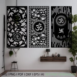 Om Aum Krishna Laser Cut DXF Files Bundle (digital Download) - Etsy