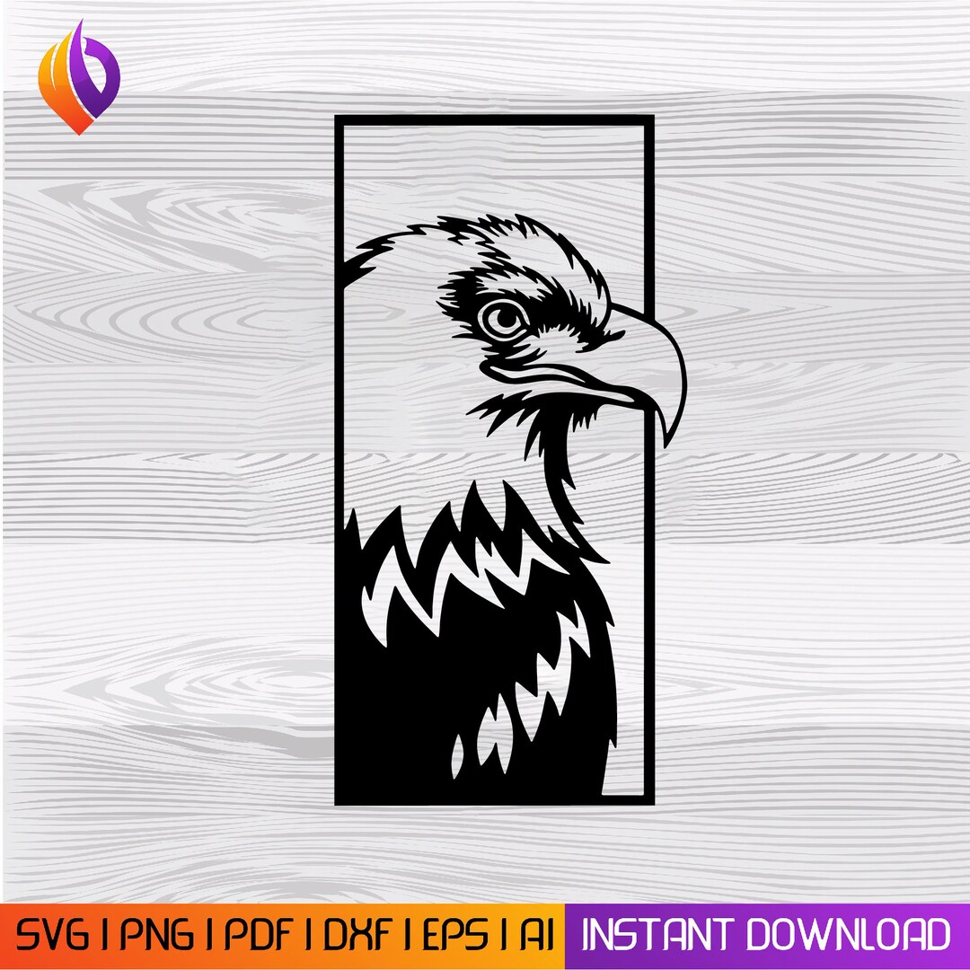 Eagle Head Wall Art Dxf, Svg, Eps,ai and Pdf Files for Laser Cutting ...