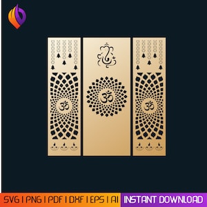 Buy Om Wall Decor Laser-cut DXF File for Glowforge and CNC Machines Aum ...