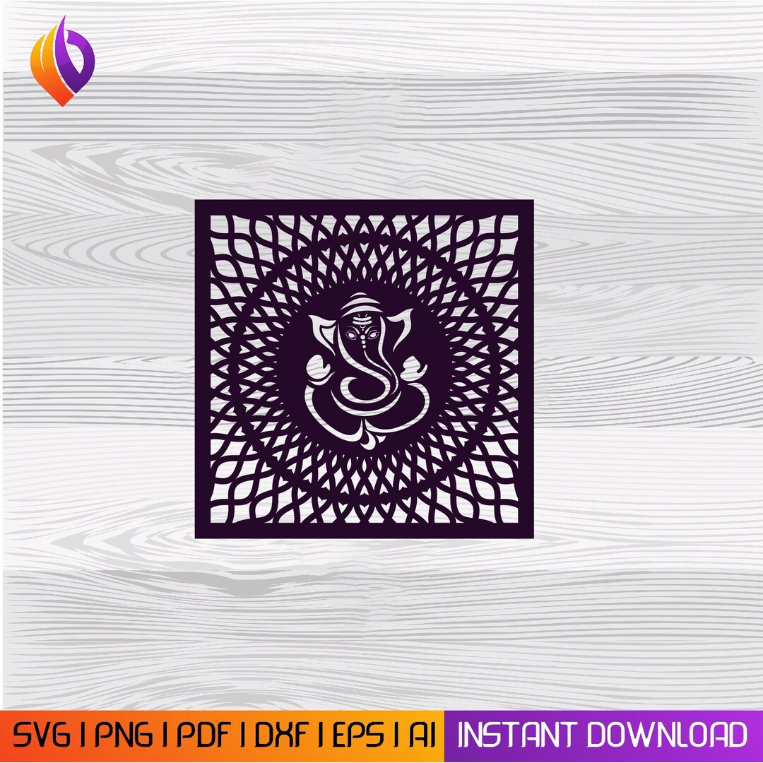 Ganesha Wall Decor: Laser Cut Hindu God Design (digital Download) - Etsy