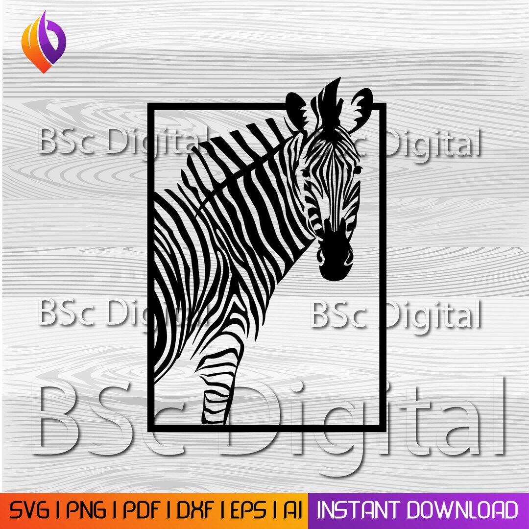 Zebra Laser Cut Wall Art Dxf, Svg, Eps, Ai and Pdf Files Laser Cutting ...